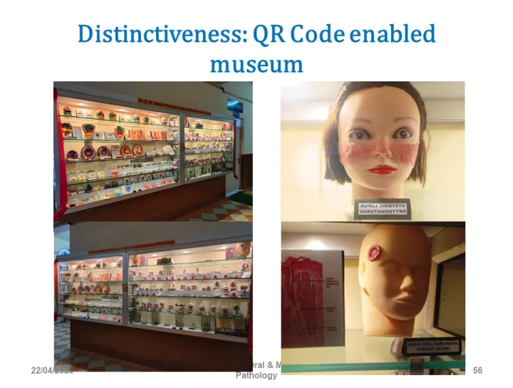 Departmental Distinctiveness - QR code enabled Museum of Oral Pathology ...